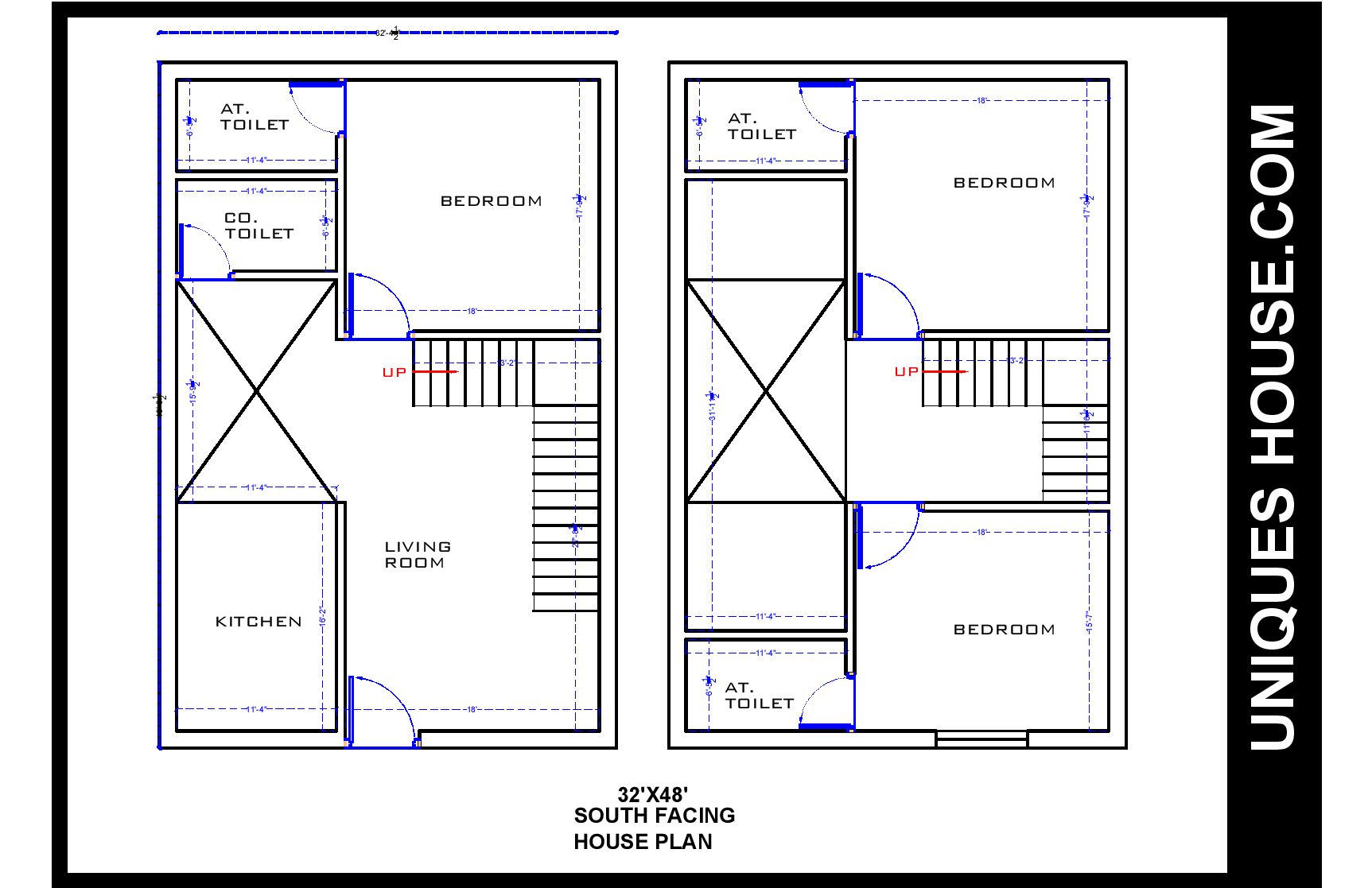 29X30 SOUTH FACING HOUSE PLAN - Uniqueshouse